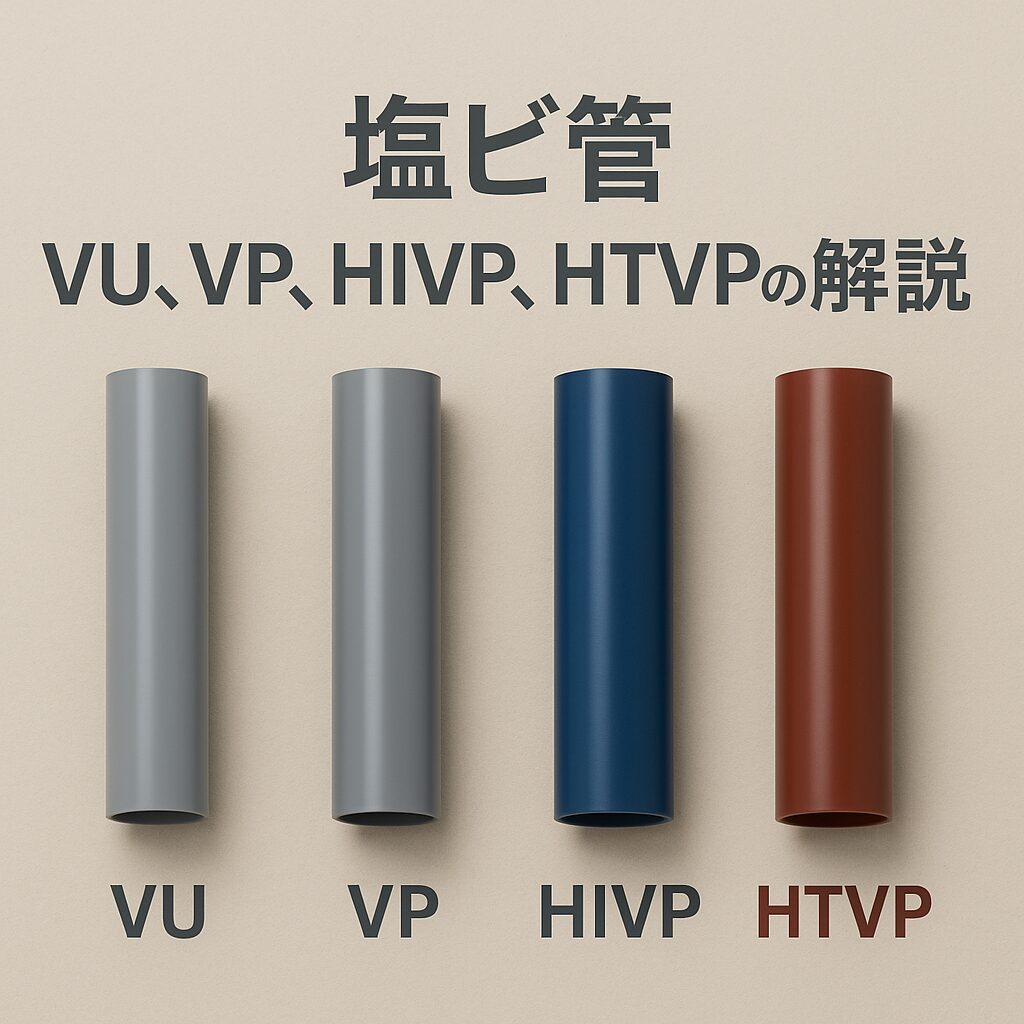塩ビ管 VU・VP・HIVP・HTVPの解説【メインの管の解説】 | 管材ナビ