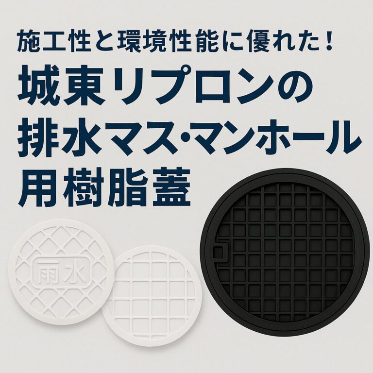 城東リプロンの排水マス・マンホール用樹脂蓋（JM・JT2シリーズ）を徹底解説 | 管材ナビ